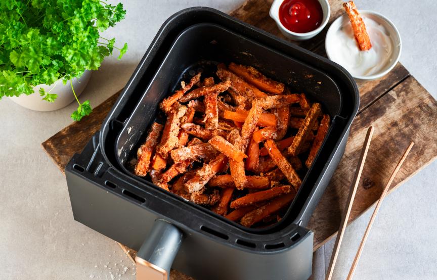 Knusprige Sukartoffel Pommes Airfryer