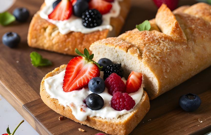 Brot mit Beerentopping | Air Fryer Club